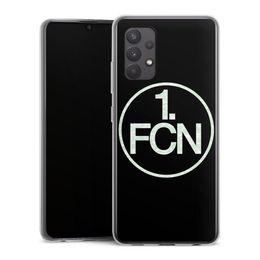 DeinDesign Galaxy A32 4G Handy Silikon H&uuml;lle Case transparent Handyh&uuml;lle 1. Fc N&uuml;rnberg Logo 1. Fcn Silikon Case