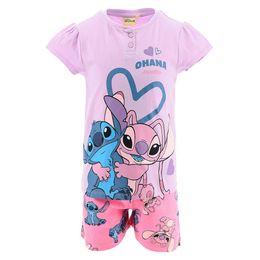 Lilo and Stitch Lilo & Stitch Pyjama "Lilo und Stitch" in Lila/ Rosa - 45% | Gr&ouml;&szlig;e 104 | Kinder-waesche