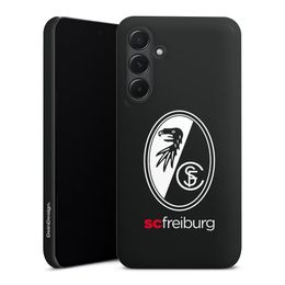 DeinDesign Galaxy A35 5G Handy Premium Case Smartphone Handyh&uuml;lle Schutzh&uuml;lle matt Sc Freiburg Official Licensed Product Coat Of Arms Premium Case