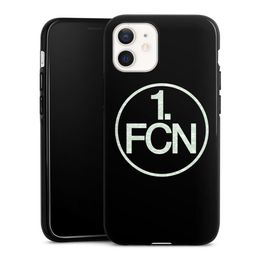 DeinDesign iPhone 12 mini Handy Silikon H&uuml;lle Case schwarz Handyh&uuml;lle 1. Fc N&uuml;rnberg Logo 1. Fcn