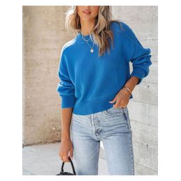 Milan Kiss Pullover in Blau - 70% | Gr&ouml;&szlig;e L | Damen-pullover-cardigans