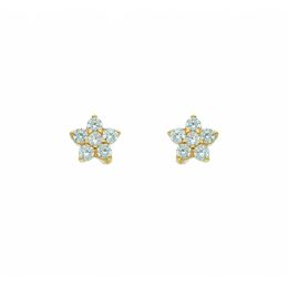 Adelia&acute;s Paar Ohrh&auml;nger ADELIA&acute;S "Bl&uuml;te Ohrstecker Ohrringe 333 Gold ( 8K ) mit Zirkonia", gold, Ohrringe, Damen, Damen, Gold, Goldohrringe Bl&uuml;te