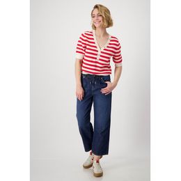 monari Pullover in Wei&szlig;/ Rot - 74% | Gr&ouml;&szlig;e 44 | Damen-pullover-cardigans