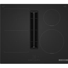Bosch Kochfeld mit Dunstabzug "PVS61AB16E", Energieeffizienz: B (A+++-D), mattschwarz, B:59,2cm H:22,3cm T:52,2cm, Kochfelder