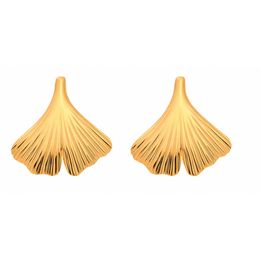 Adelia&acute;s Paar Ohrh&auml;nger ADELIA&acute;S "Ginkgoblatt Ohrstecker Ohrringe 585 Gold ( 14K )", gold, Ohrringe, Damen, Damen, Gold, Goldohrringe Ginkgoblatt