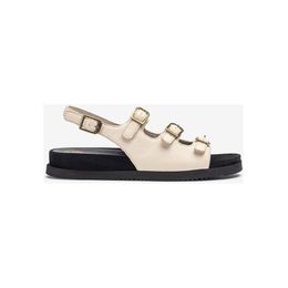 Unisa Leder-Sandalen in Creme - 68% | Gr&ouml;&szlig;e 36 | Damen-sandalen
