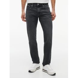 Slim-fit-Jeans Tommy Jeans "SCANTON SLIM", Herren, Gr. 30, L&auml;nge 32, denim schwarz, Denim/Jeans, Obermaterial: 99% Baumwolle, 1% Elasthan, slim fit lang, Jeans Slim-fit-Jeans