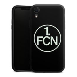 DeinDesign iPhone Xr Handy Premium Silikon H&uuml;lle Handyh&uuml;lle schwarz Case 1. Fc N&uuml;rnberg Logo 1. Fcn Silikon Premium Case
