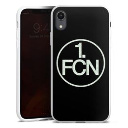DeinDesign iPhone Xr Handy Silikon H&uuml;lle Case wei&szlig; Handyh&uuml;lle 1. Fc N&uuml;rnberg Logo 1. Fcn Silikon Case