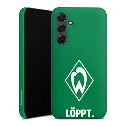 DeinDesign Galaxy A35 5G Handy Premium Case Smartphone Handyh&uuml;lle Schutzh&uuml;lle matt Sv Werder Bremen Statement Official Licensed Product Premium Case