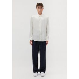 Businesshemd STUDIO SEIDENSTICKER "Studio", Herren, Gr. L41-42, normale &Auml;rmell&auml;ngen, beige (ecru), 100% Viskose, unifarben, regular fit, 2-Knopf-Manschette, Hemden, Regular Langarm Kentkragen Uni