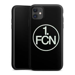 DeinDesign iPhone 11 Handy Premium Silikon H&uuml;lle Handyh&uuml;lle schwarz Case 1. Fc N&uuml;rnberg Logo 1. Fcn Silikon Premium Case