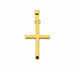 Adelia&acute;s Kreuzkette ADELIA&acute;S "Halskette - Kreuzkette mit Kreuz Anh&auml;nger aus 333 Gold", gold, Halsketten, Damen, Gelbgold 333 Gold, Gelbgold 333, Gold, Kreuzkette, Schmuckset mit bis 45 cm stufenlos verstellbarer 925 Silber Halskette