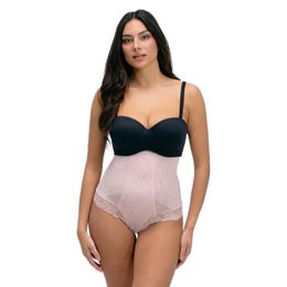 Shapingstring MAGIC BODYFASHION "Super Control Hi-Thong", Damen, Gr. S, blossom, Obermaterial: 85% Polyamid, 15% Elasthan, figurbetont, Unterhosen, mit eleganter, weicher Spitze