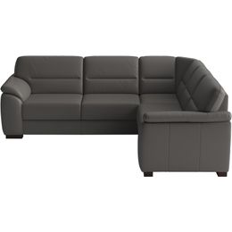Sit & More Ecksofa SIT & MORE "Montego", grau (mocca), B:255cm H:88cm T:225cm, Sofas, Ecksofa, wahlweise mit Bettfunktion und Schubkasten
