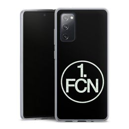 DeinDesign Galaxy S20 FE 5G Handy Silikon H&uuml;lle Case transparent Handyh&uuml;lle 1. Fc N&uuml;rnberg Logo 1. Fcn Silikon Case