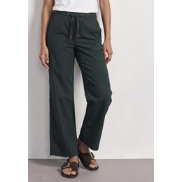 Bermudas Street One, Damen, Gr. 34, L&auml;nge 30, deep bound gr&uuml;n, Web, 66% Baumwolle, 30% Polyester, 4% Elasthan, unifarben, loose fit lang, Hosen Bermudas, mit Wide Legs