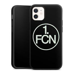 DeinDesign iPhone 12 mini Handy Premium Silikon H&uuml;lle Handyh&uuml;lle schwarz Case 1. Fc N&uuml;rnberg Logo 1. Fcn Silikon Premium Case