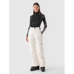 4F Ski-/ Snowboardhose in Creme - 64% | Gr&ouml;&szlig;e M | Damen-sporthosen