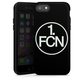 DeinDesign iPhone SE (2020) Handy Panzer Handyh&uuml;lle robuste Outdoor H&uuml;lle Schutzh&uuml;lle gl&auml;nzend 1. Fc N&uuml;rnberg Logo 1. Fcn Tough Case