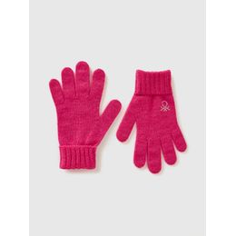 Benetton Fingerhandschuhe in Pink - 21% | Gr&ouml;&szlig;e 168 | Kinderhandschuhe