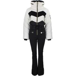 Peak Mountain Ski-/ Snowboardoverall "Antiero" in Schwarz/ Wei&szlig; - 76% | Gr&ouml;&szlig;e XL | Damen-outdoorjacken