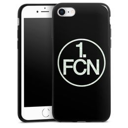 DeinDesign iPhone 8 Handy Slim Case extra d&uuml;nn Silikon Handyh&uuml;lle schwarz H&uuml;lle 1. Fc N&uuml;rnberg Logo 1. Fcn Silikon Slim Case