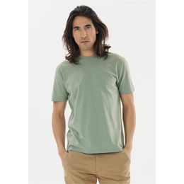 T-Shirt CRUZ "Highmore", Herren, Gr. L, gr&uuml;n, 100% Baumwolle, unifarben, kurz, Rundhals, Shirts T-Shirt, aus reiner Baumwolle