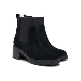 Tommy Hilfiger Shoes Leder-Stiefeletten in Schwarz - 59% | Gr&ouml;&szlig;e 40 | Stiefeletten