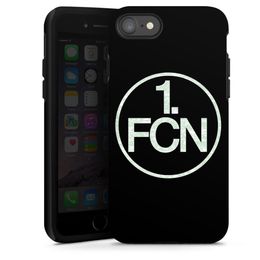 DeinDesign iPhone SE (2020) Handy Panzer Handyh&uuml;lle robuste Outdoor H&uuml;lle Schutzh&uuml;lle matt 1. Fcn Logo 1. Fc N&uuml;rnberg Tough Case