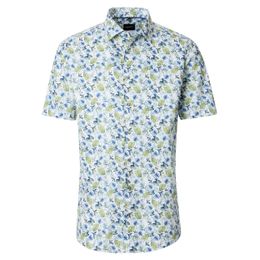 Businesshemd Venti "Venti Businesshemd Kurzarm Print", Herren, Gr. 40, Normalgr&ouml;&szlig;en, gr&uuml;n, 100% Baumwolle, bedruckt, schmal, Hemden