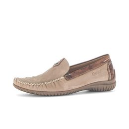 Mokassin Gabor "Mokassin", Damen, Gr. 37,5, beige, Schuhe Mokassin