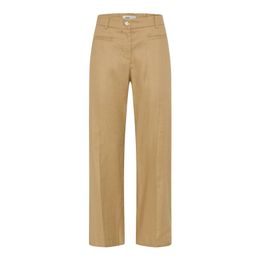 Culotte Brax "Style MAINE S", Damen, Gr. 34K (17), Kurzgr&ouml;&szlig;en, beige, Web, 59% Leinen, 19% Baumwolle, 19% Viskose, 3% Elasthan, Hosen Culotte