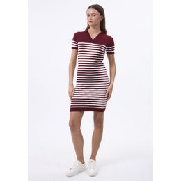 Polokleid FELIX HARDY "Kleid", Damen, Gr. L, Normalgr&ouml;&szlig;en, bordeaux, 50% Baumwolle, 50% Polyacryl, Kleider