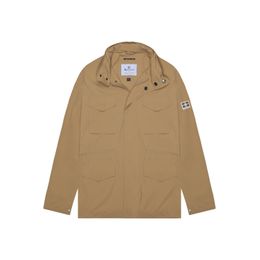 Wolljacke AQUASCUTUM ACTIVE "STRETCH M-65 Herren", Herren, Gr. L, khaki, Softshell, 84% Nylon, 16% Elasthan, normal normal, Jacken, Parkajacke Herren, leichte Jacke, Wetterjacke, Outdoor, Sale