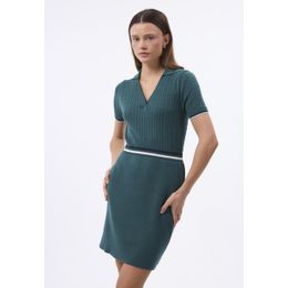 Polokleid FELIX HARDY "Kleid", Damen, Gr. L, Normalgr&ouml;&szlig;en, gr&uuml;n, 50% Baumwolle, 50% Polyacryl, Kleider