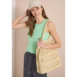Tr&auml;gertop Cecil, Damen, Gr. L (42), juicy lime, Rippware, Obermaterial: 95% Baumwolle, 5% Elasthan, bestickt, k&ouml;rpernah h&uuml;ftbedeckend, Rundhals, Tops Tr&auml;gertop, mit Rundhals und Embroidery-Detail