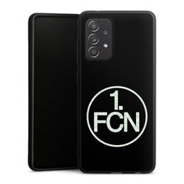 DeinDesign Galaxy A52s 5G Handy Premium Silikon H&uuml;lle Handyh&uuml;lle schwarz Case 1. Fc N&uuml;rnberg Logo 1. Fcn Silikon Premium Case