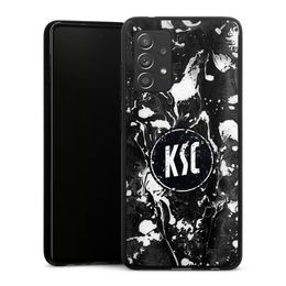 DeinDesign Galaxy A52s 5G Handy Silikon H&uuml;lle Case schwarz Handyh&uuml;lle Ksc Official Licensed Product Karlsruher Sc
