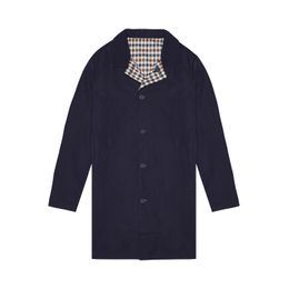 Parka AQUASCUTUM ACTIVE "ICONIC REVERSIBLE TRENCHCOAT Herren", Herren, Gr. L, navy, Softshell, 100% Polyester, normal normal, Jacken Parka, Wendemantel Herren, leichte Jacke, Trenchcoat, Windjacke, Sale