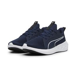 Laufschuh Puma "SOFTRIDE Carson Laufschuhe Erwachsene", Damen, Gr. 37,5, blau (club navy wei&szlig; schwarz blau), Obermaterial: Textil, Synthetik. Futter: Textil. Innensohle: Textil. Laufsohle: Gummi, Schuhe Laufschuh