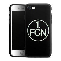 DeinDesign iPhone SE (2020) Handy Premium Silikon H&uuml;lle Handyh&uuml;lle schwarz Case 1. Fcn Logo 1. Fc N&uuml;rnberg Silikon Premium Case