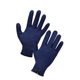 Norfolk Wollfingerhandschuhe in Dunkelblau - 17% | Gr&ouml;&szlig;e L/XL | Damenhandschuhe