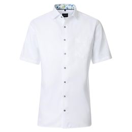 Businesshemd Venti "Venti Businesshemd Kurzarm uni", Herren, Gr. 38, Normalgr&ouml;&szlig;en, wei&szlig;, 100% Baumwolle, unifarben, comfort fit, Hemden