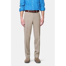 Chinos MEYER "Roma 9-303", Herren, Gr. 23, Normalgr&ouml;&szlig;en, sand, 54% Polyester, 44% Wolle, 2% Elasthan, unifarben, regular fit lang, Hosen, aus Gabardine-Wolle