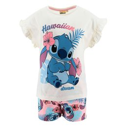 Lilo and Stitch Lilo & Stitch Pyjama "Lilo und Stitch" in Creme/ Rosa - 71% | Gr&ouml;&szlig;e 104 | Kinder-waesche