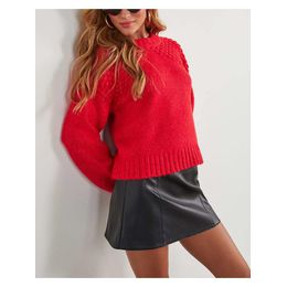 Milan Kiss Pullover in Rot - 60% | Gr&ouml;&szlig;e L | Damen-pullover-cardigans