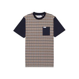 T-Shirt AQUASCUTUM ACTIVE "ACTIVE SOLID POCKET T-SHIRT Herren", Jungen, Gr. M, navy, Jersey, 100% Baumwolle, normal normal, Rundhals, Shirts T-Shirt, T-Shirt Herren, leichtes Kurzarmshirt, Karohemd, Outdoor, Sale