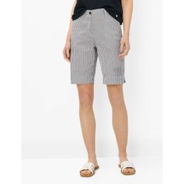 Bermudas Brax "Style MIA B", Damen, Gr. 38, Normalgr&ouml;&szlig;en, navy, Web, 76% Baumwolle, 23% Polyamid, 1% Elasthan, Hosen Bermudas