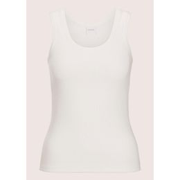Madeleine Mode Tr&auml;gertop MADELEINE "Tanktop Kurzes Freizeittop mit breiten Tr&auml;gern", Damen, Gr. 40, wei&szlig; (perlwei&szlig;), Obermaterial: 46% Baumwolle CO. 46% Modal CMD. 8% Elasthan EL., Modern, normal, Tops Tr&auml;gertop